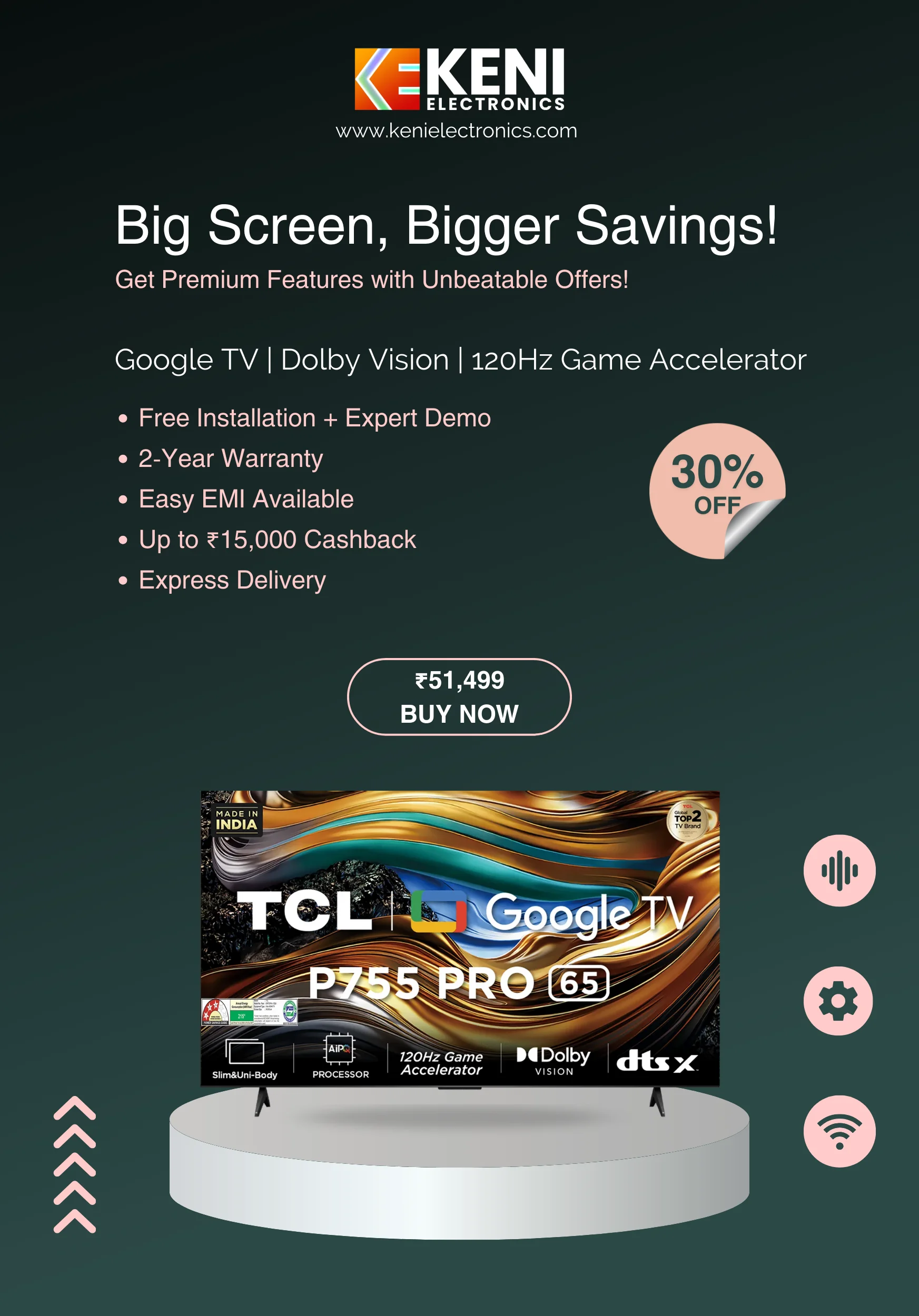 Keni Electronics: Phones, ACs, Fridges, Washing Machines